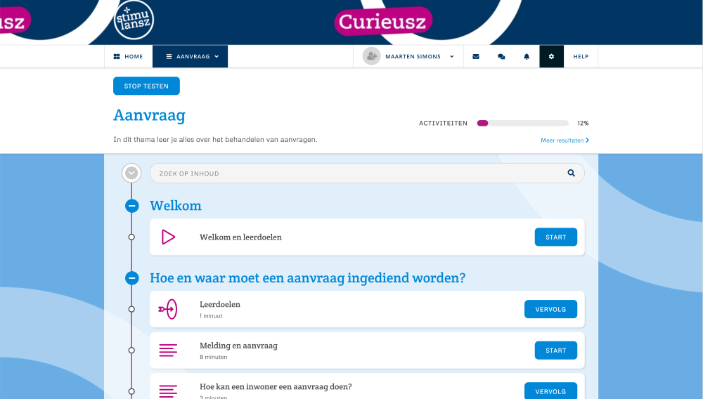 Online leerplatform Curieusz | Stimulansz